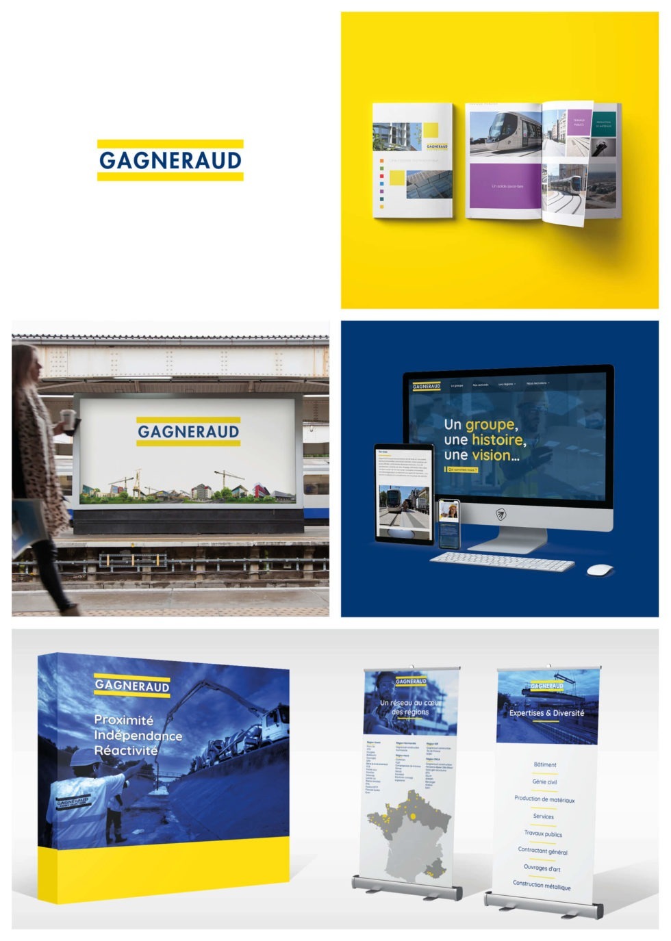 identité graphique Gagneraud - Opteam Interactive