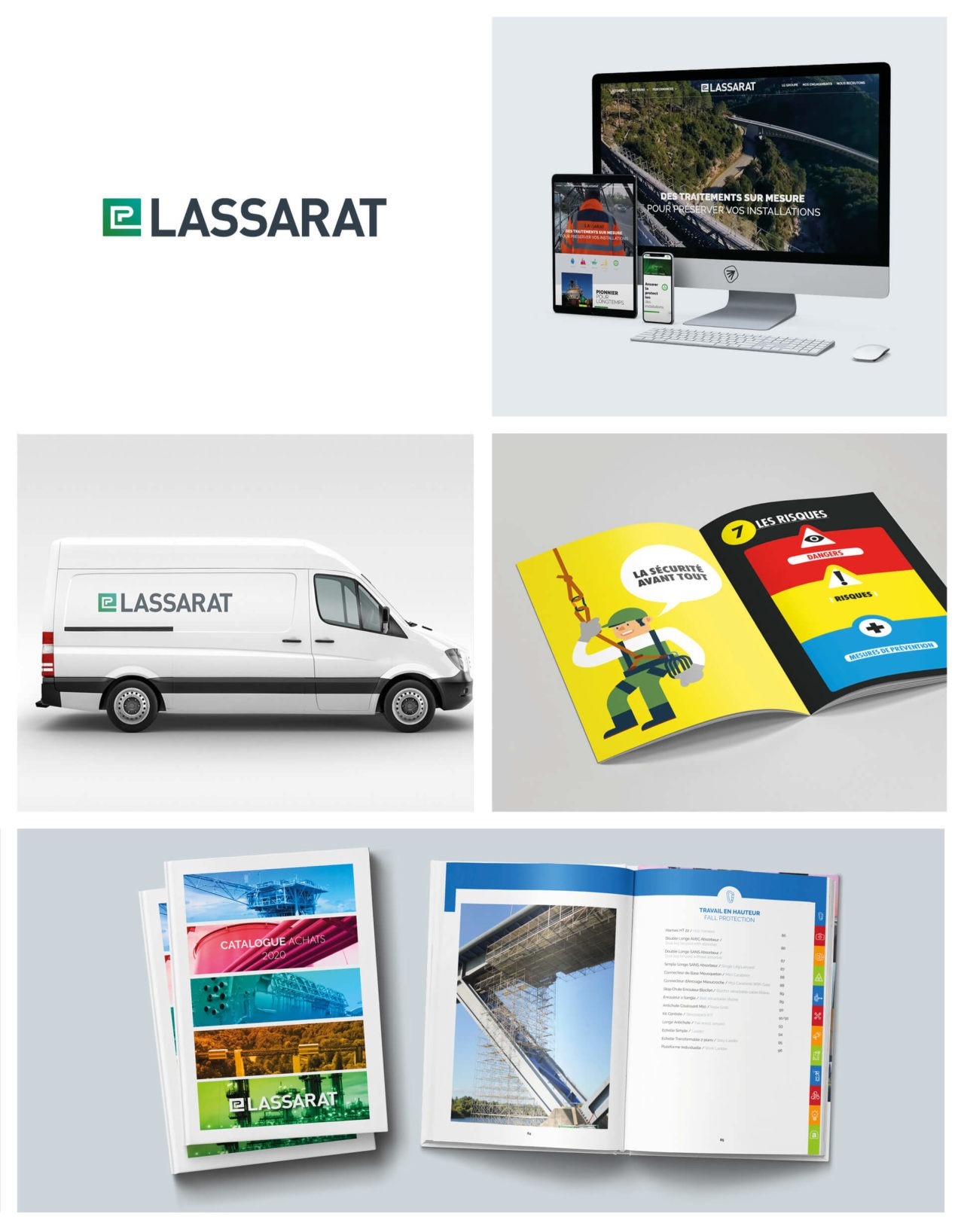 identité graphique Lassarat - Opteam Interactive